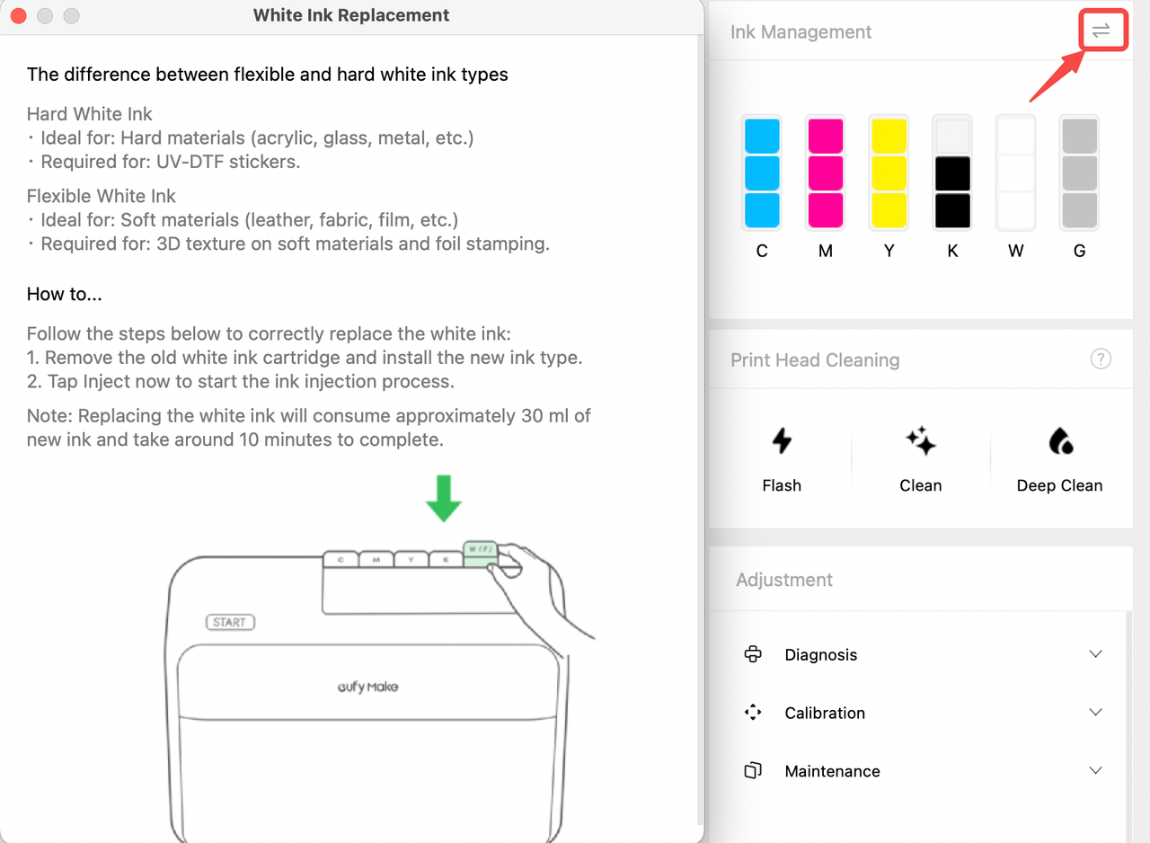 Soft White Ink Usage Guide
